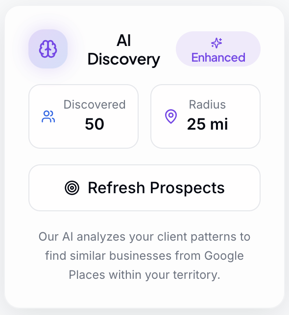 Relevance Radar — Find Your Next Deal 3 Blocks Away | AI Prospect Mapping